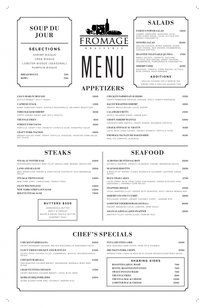 Fromage Brasserie – Fromage Gourmet Market